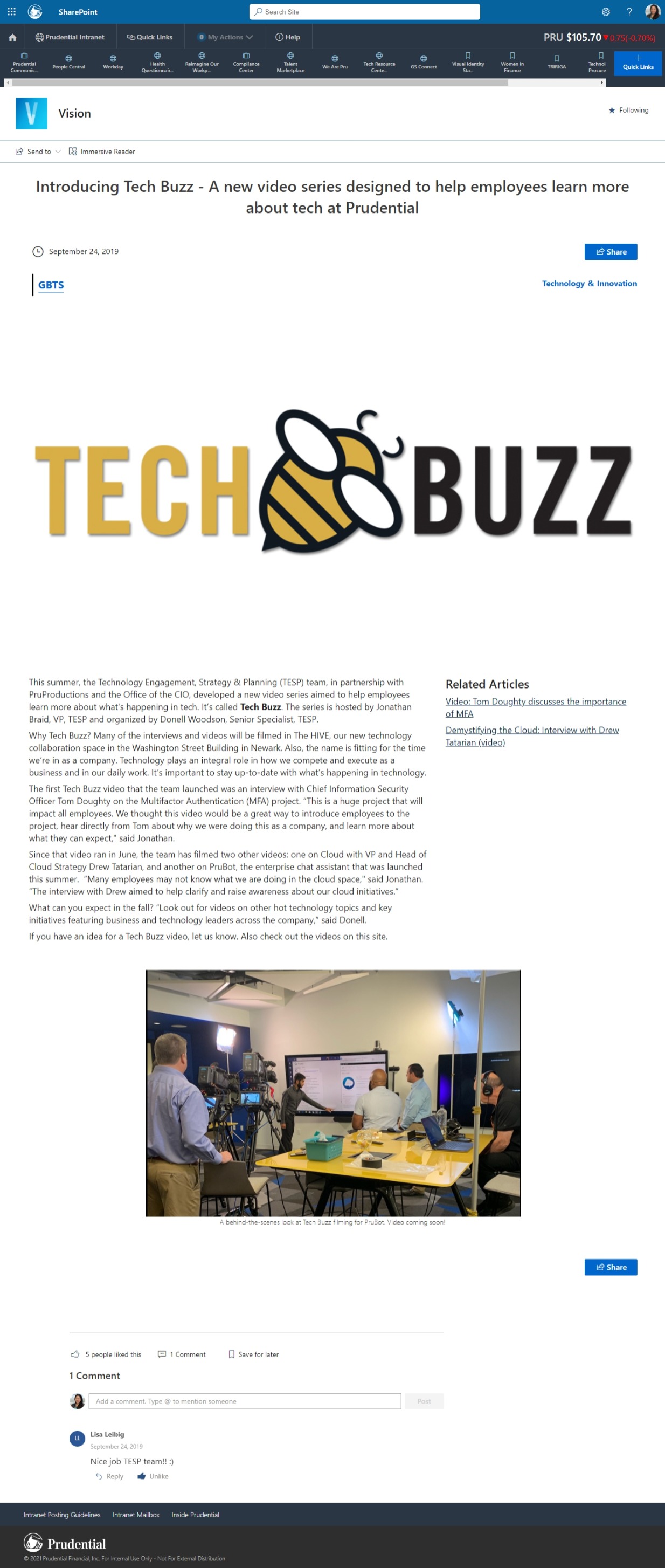 Tech Buzz – Logo Design for company’s technology initiative